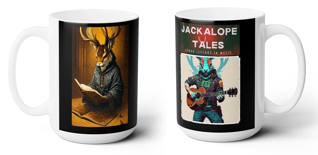 Jackalope Tales 3 Large 15oz Ceramic Mug Podcast Lisa Umbarger Charles ...