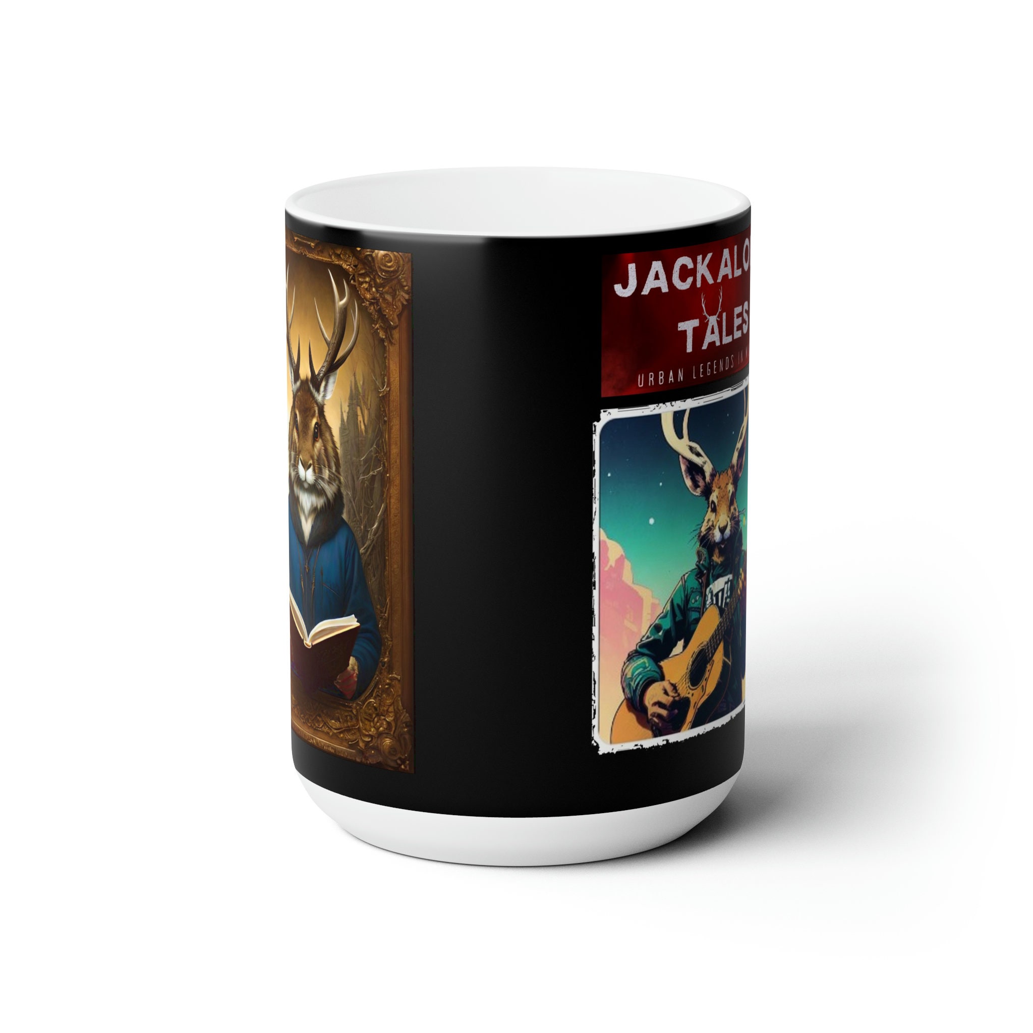 Jackalope Tales 01 Large 15oz Ceramic Mug Podcast Lisa Umbarger Charles ...