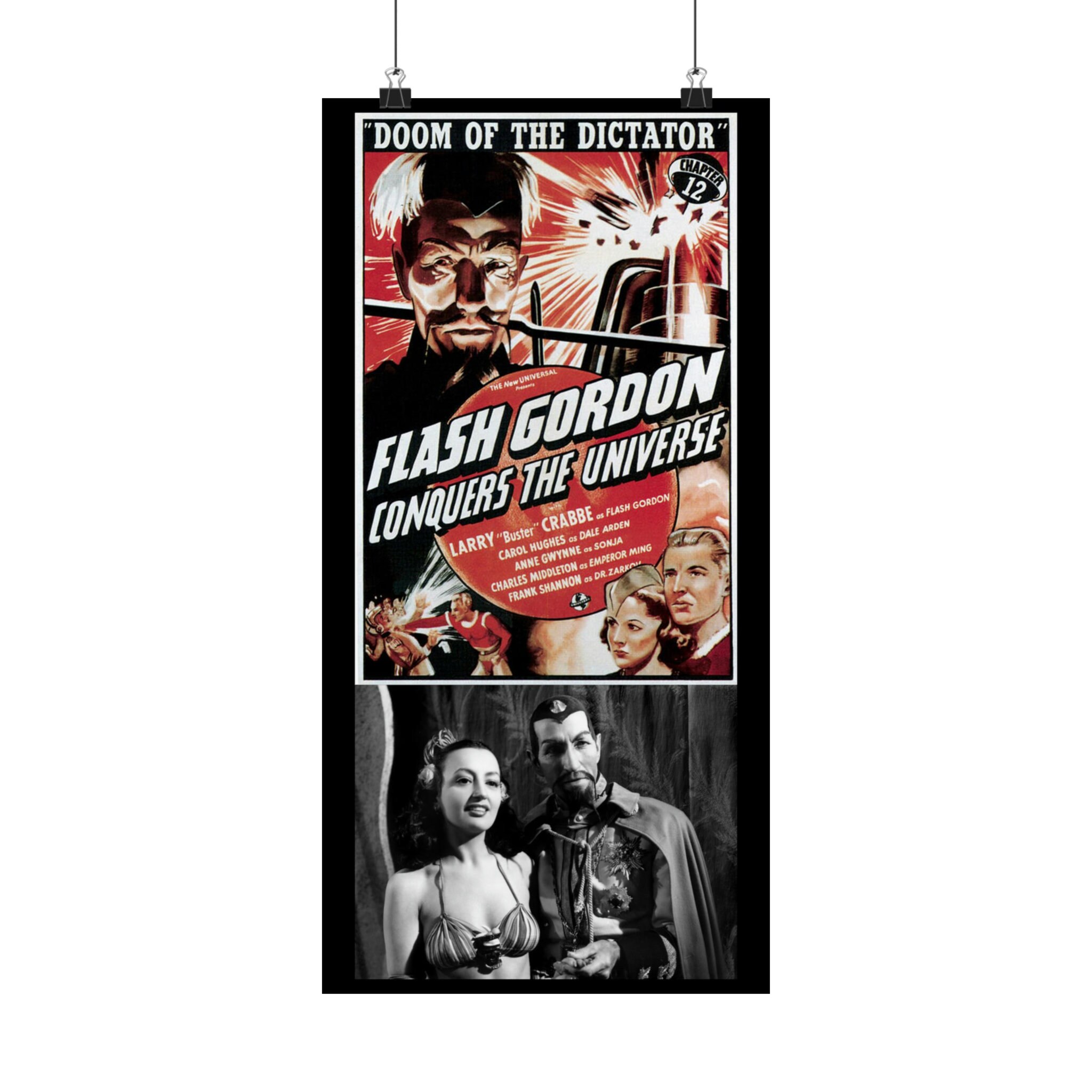 Flash Gordon Conquers the Universe Retro Print Premium Matte Poster ...