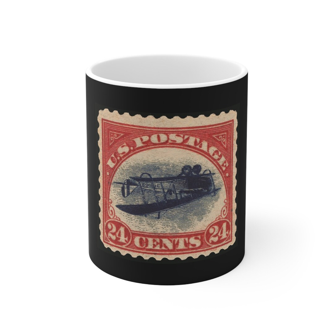 Inverted Jenny Error Stamp 11oz Coffee Mug: Rare Vintage Airplane ...