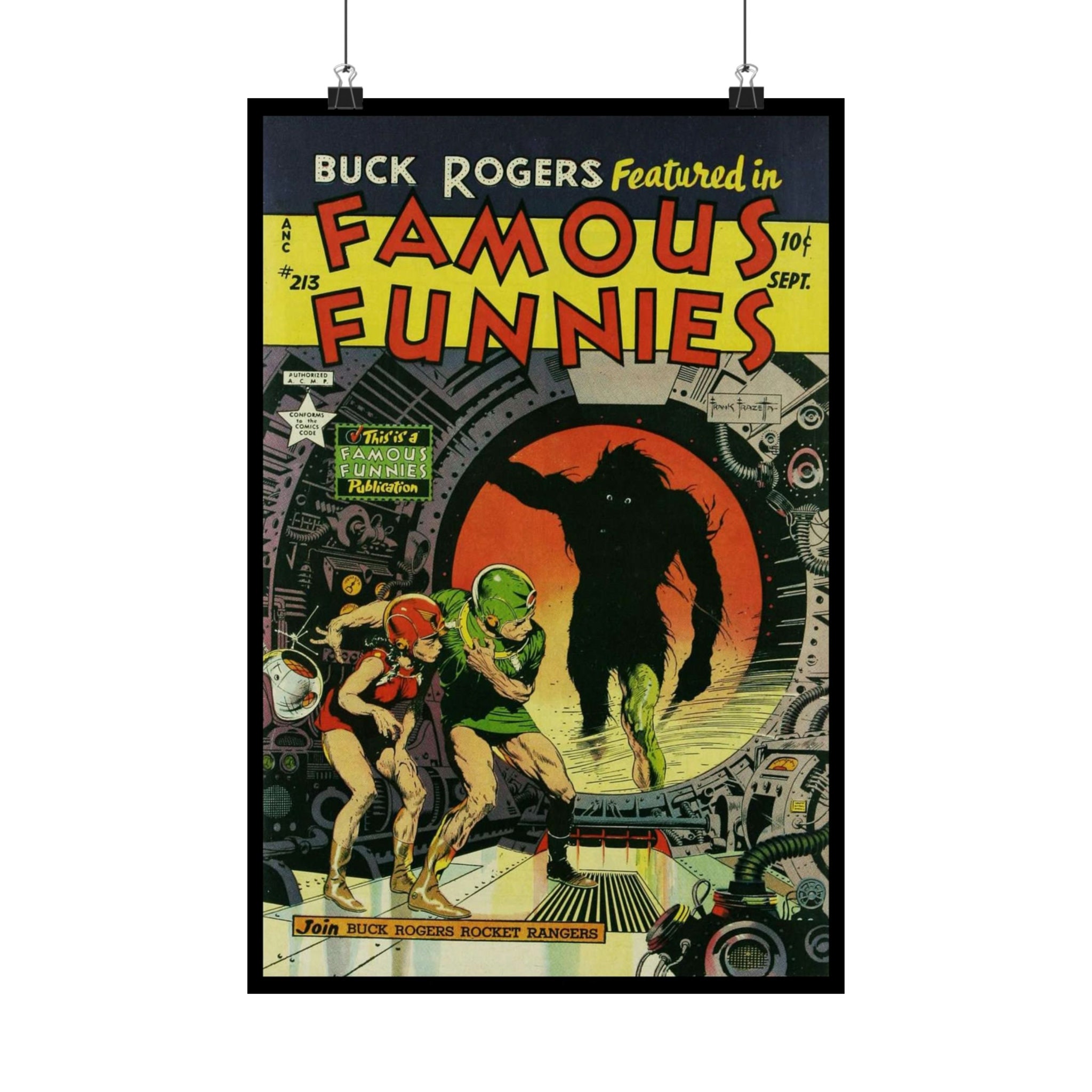 Famous Funnies 213 1954 Frank Frazetta Cover Premium Matte Poster ...