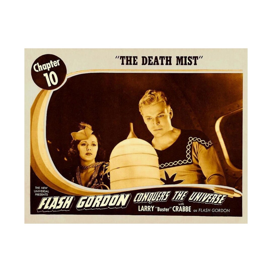 Flash Gordon Retro Sci-fi Retro Print: Buster Crabbe, Carol Hughes ...