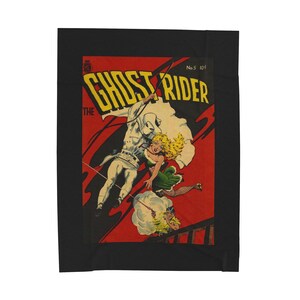 Ghost Rider 5 1951 Frank Frazetta Art | Velveteen Plush Blanket ...