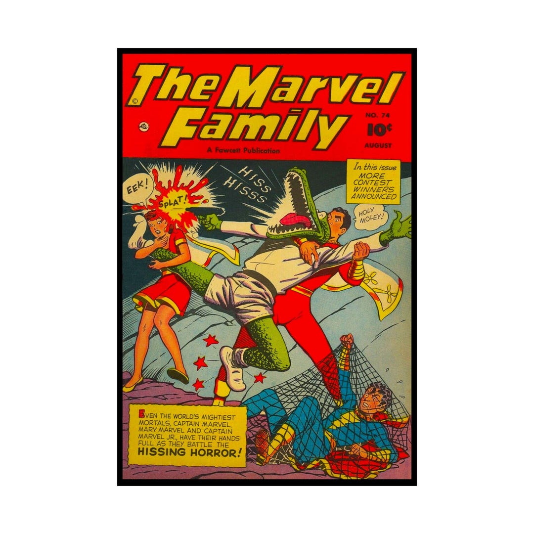 The Marvel Family 74 1952 | Captain Marvel Adventures | Premium Matte ...