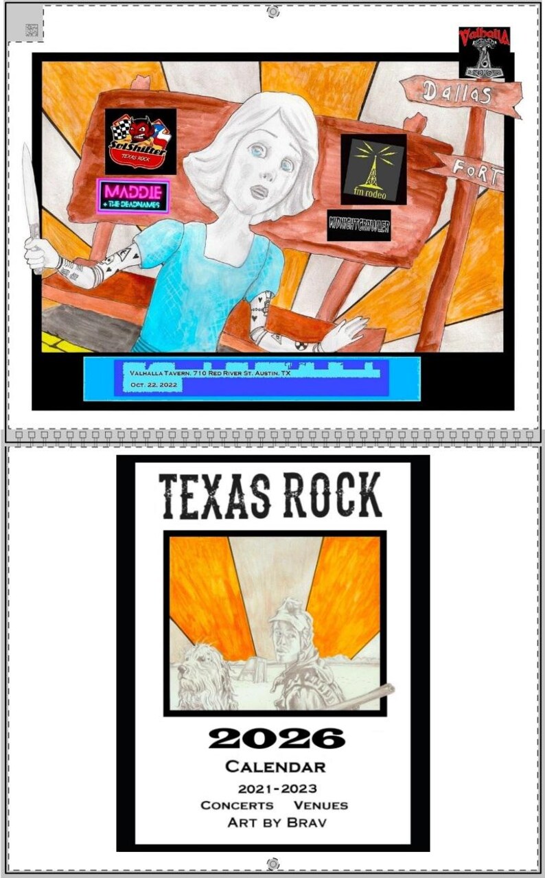 Texas Rock 2026 Calendar: Gigs 2021 Through 2023, Wall Calendar ...