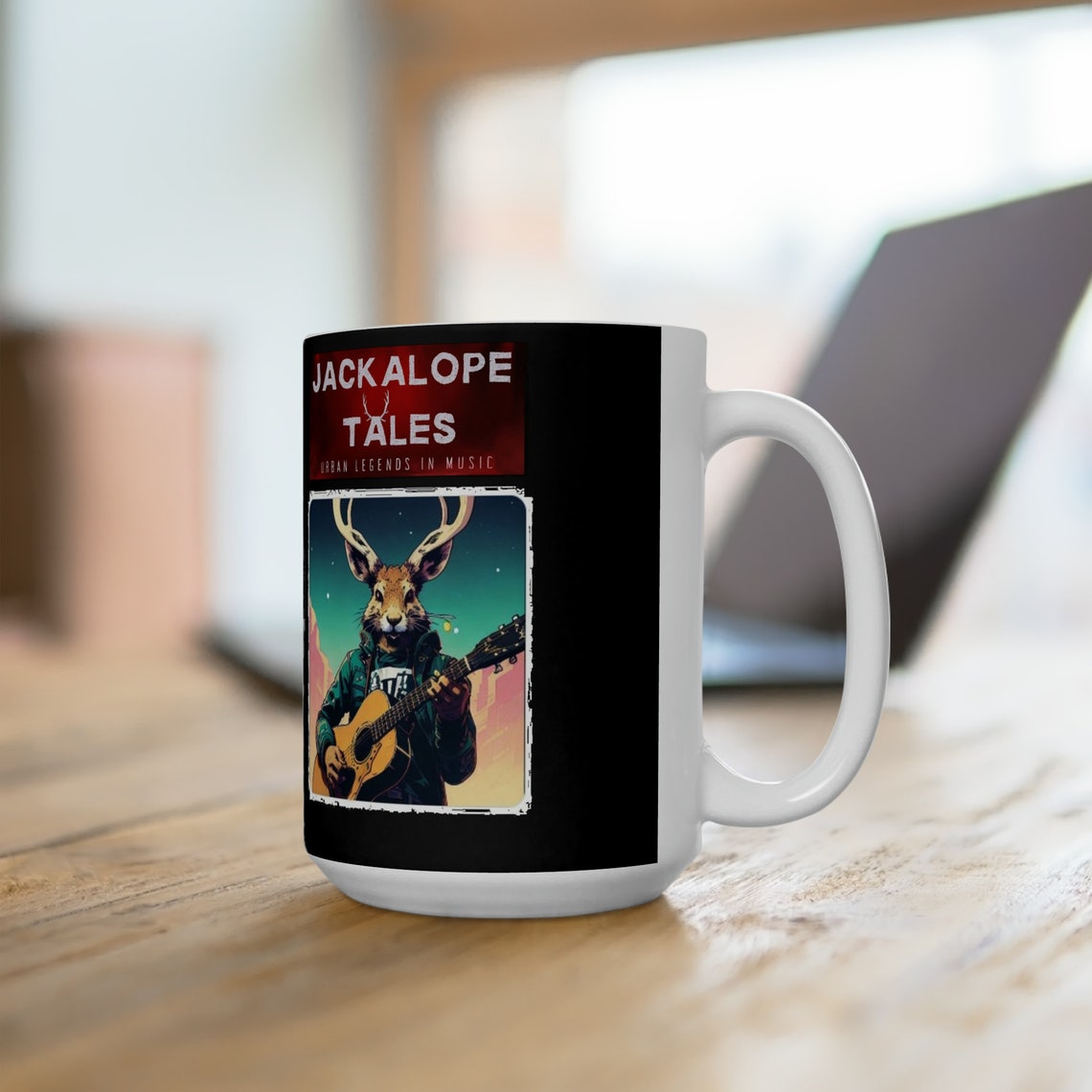 Jackalope Tales 01 Large 15oz Ceramic Mug Podcast Lisa Umbarger Charles ...
