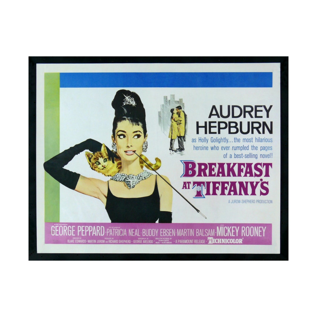 Breakfast at Tiffany's 1 Premium Matte Poster Audrey Hepburn Holly ...