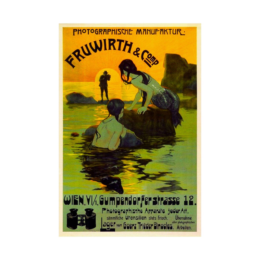 Fruhwirth & Comp Mermaids Vintage 1910 Photography and Binos Retro ...