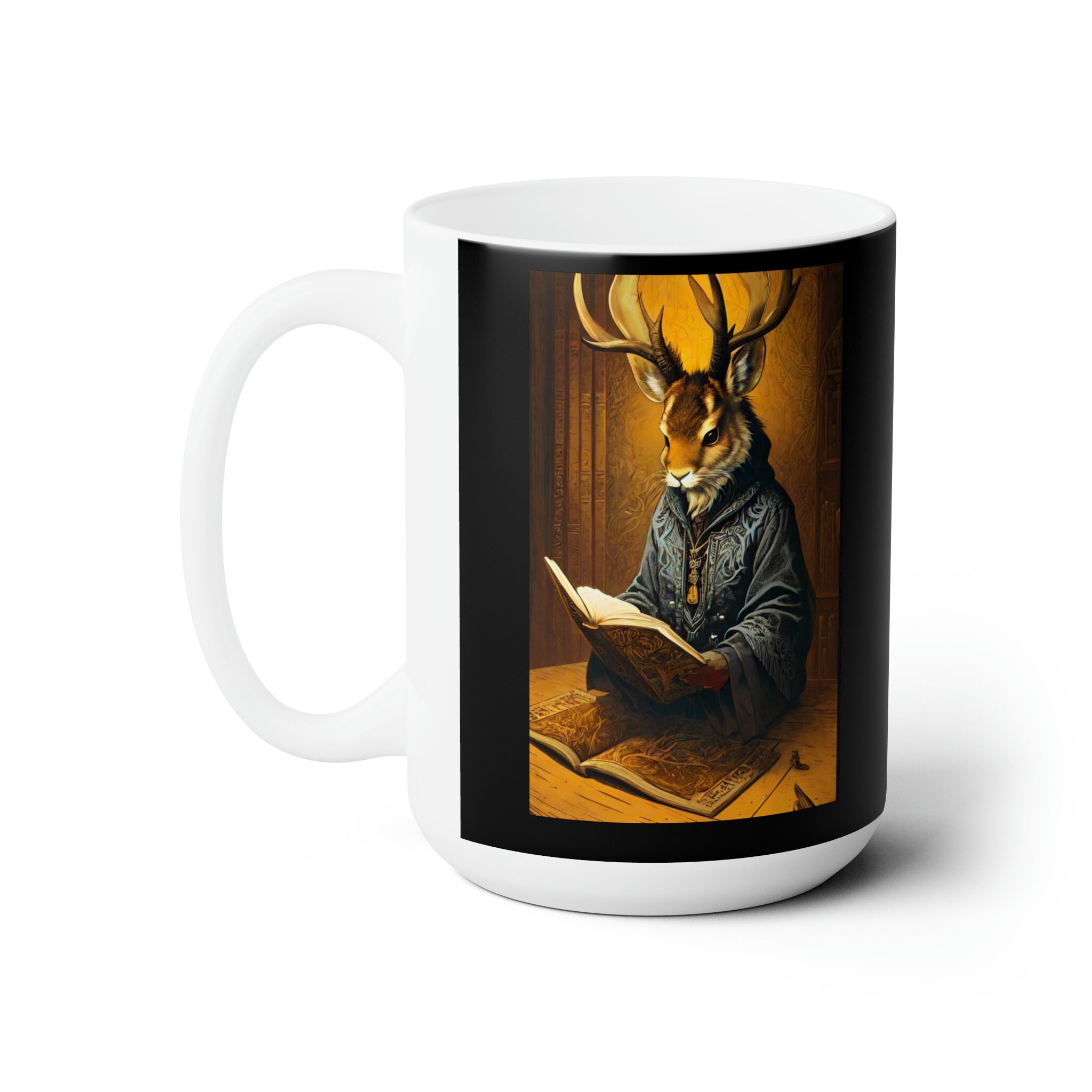 Jackalope Tales 3 Large 15oz Ceramic Mug Podcast Lisa Umbarger Charles ...