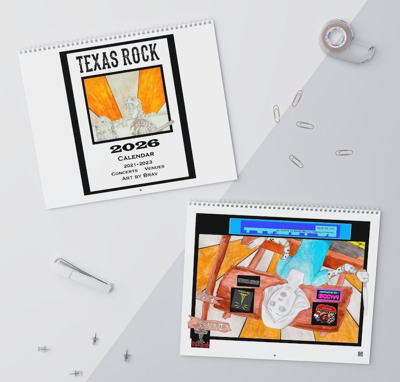 Texas Rock 2026 Calendar: Gigs 2021 Through 2023, Wall Calendar ...