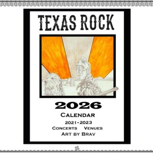 Texas Rock 2026 Calendar: Gigs 2021 Through 2023, Wall Calendar ...