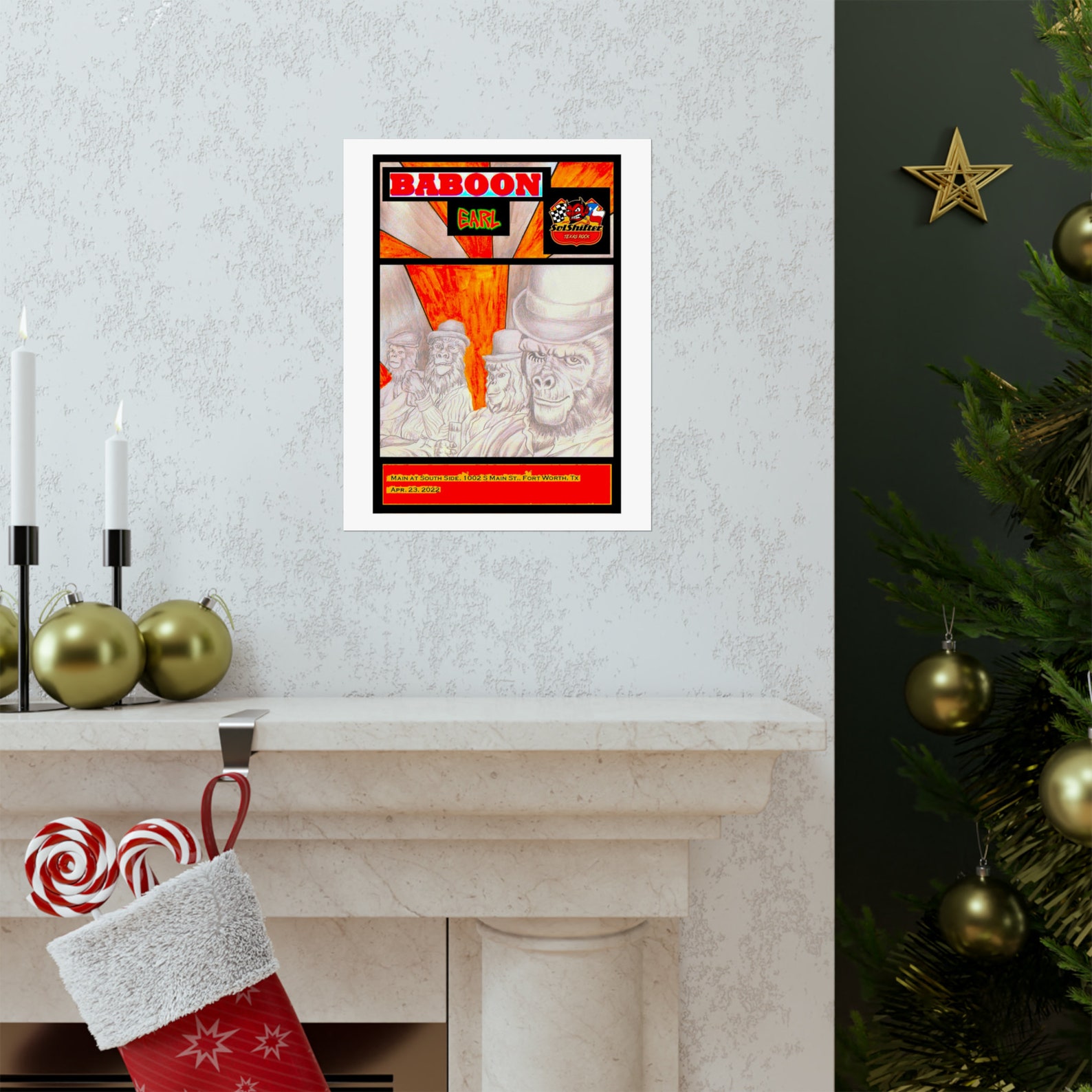 Solshifter Gig Apr. 23, 2022 Baboon Premium Matte Poster Ape Planet a ...