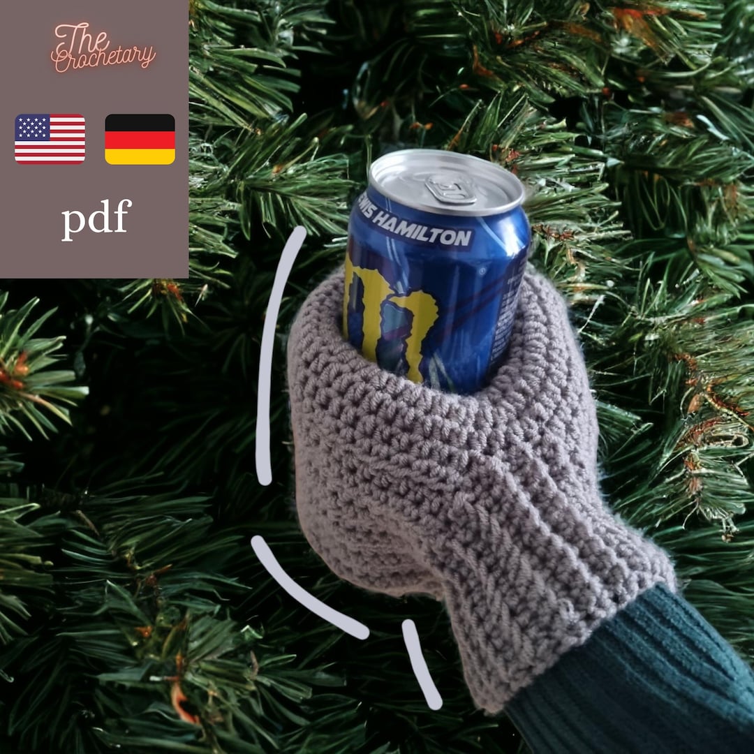 Beer Buddy Beer Mitten Crochet Pattern Pdf Beverage Glove Beverage ...