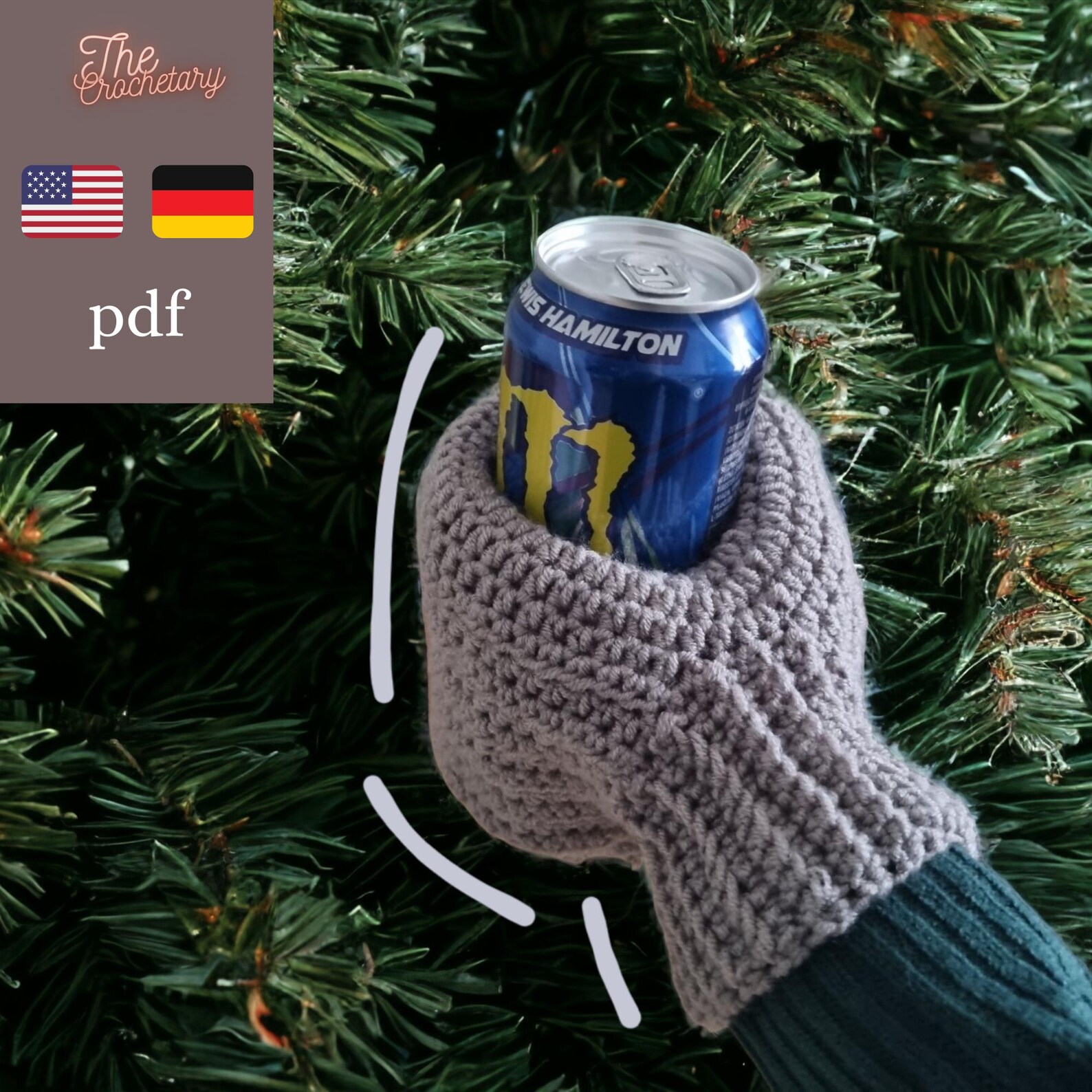 Beer Buddy Beer Mitten Crochet Pattern Pdf Beverage Glove Beverage ...
