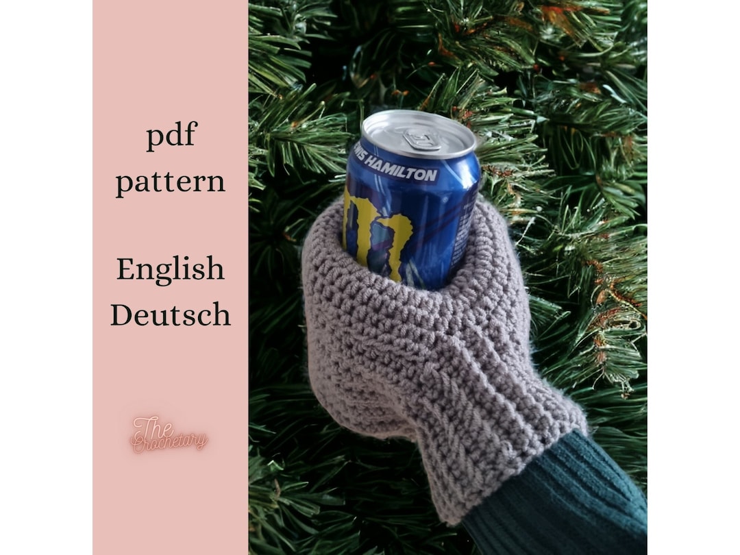 Beer Buddy Beer Mitten Crochet Pattern Pdf Beverage Glove Beverage ...