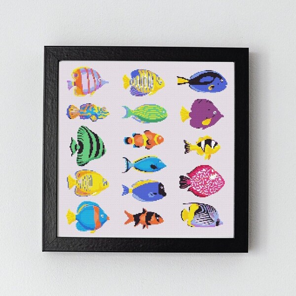Fish Cross Stitch Pattern - Etsy