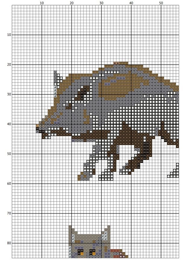 Forest Animals Cross Stitch Pattern, Woodland Creatures Cross Stitch ...