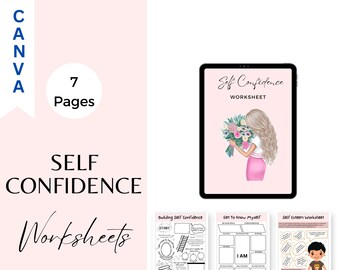Self Confidence Worksheet Printable, Done for You Workbook, Content for ...