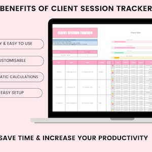 Client Session Tracker Google Spreadsheet for Coaches, Coaching Tracker ...