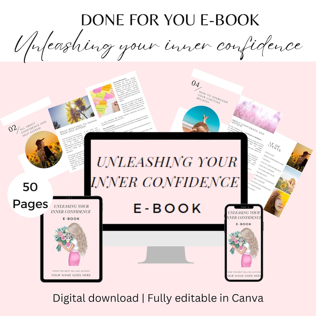 Self Confidence, Self Esteem, Done for You E-book & PLR Guide for ...