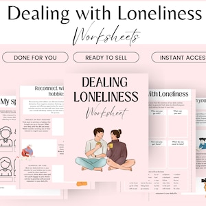 Dealing With Loneliness Worksheets and Workbook for Adults and Teens ...