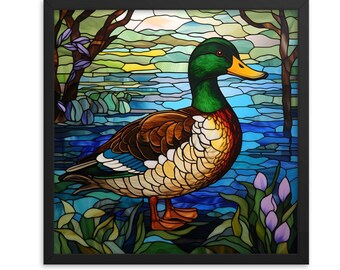 Stained Glass Duck - Etsy