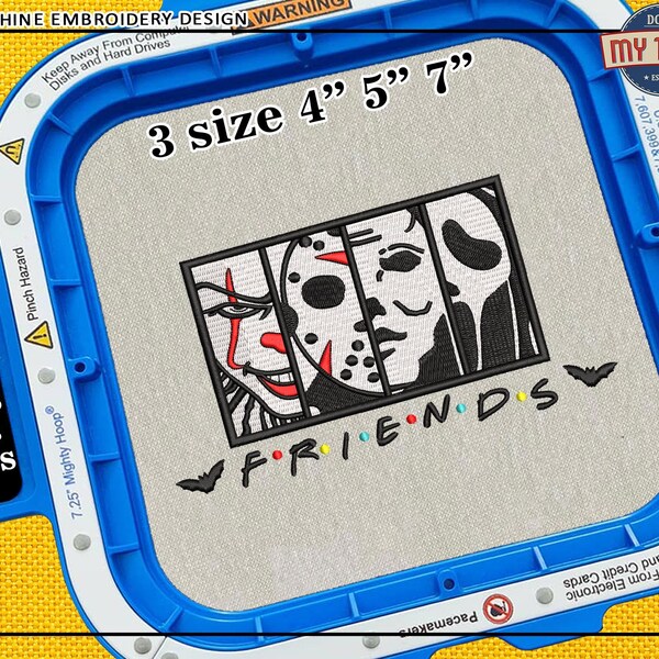 Friends Embroidery - Etsy