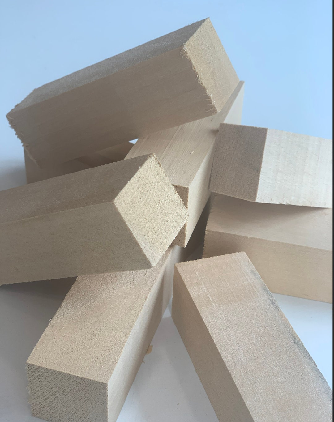 8 30mm X 30mm X 100mm Unfinished Gelutong Wood / Rubber Wood Blocks for ...