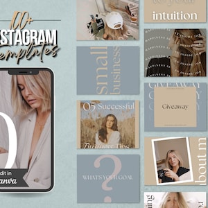 100 Editable Instagram Post Templates | Canva | 100 Unique Designs - Etsy