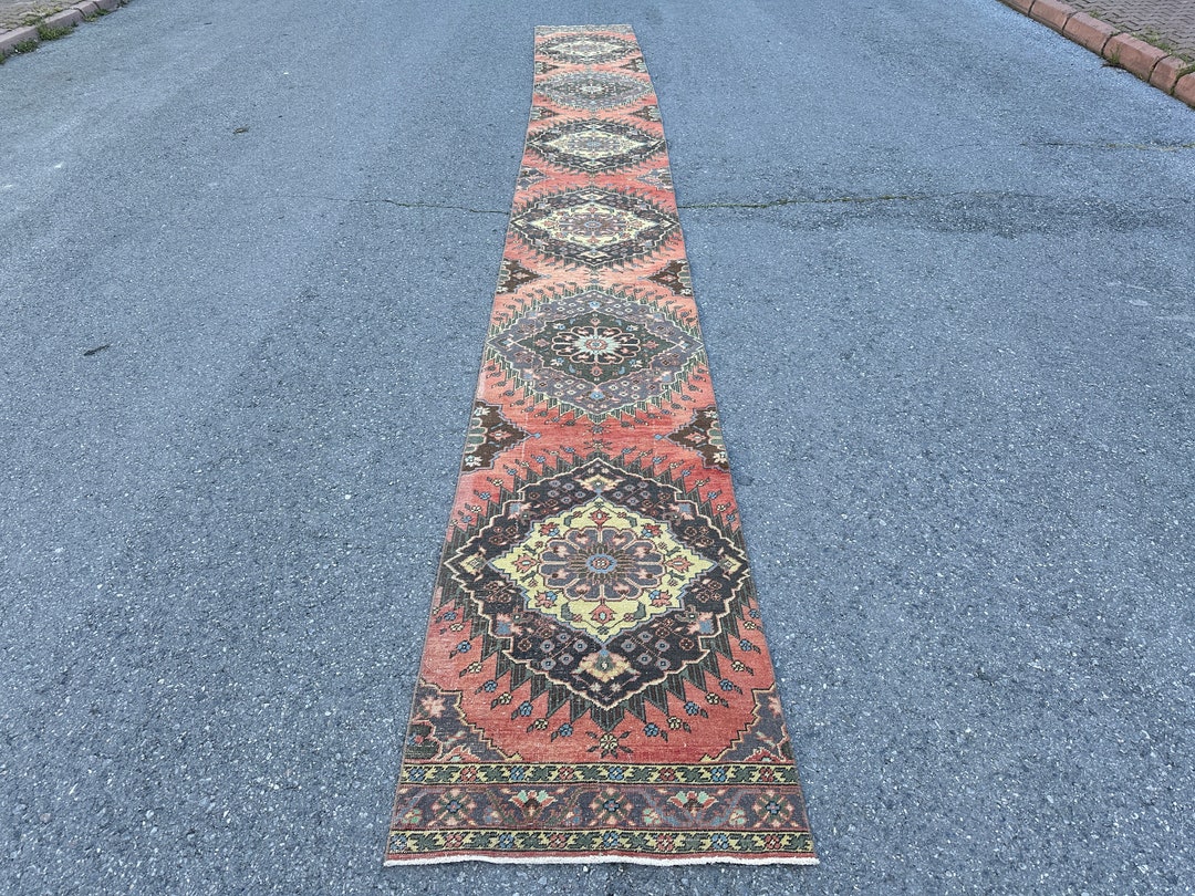 Runner Rug, Very Long Runner, Extra Long Runner, Turkish Rug, Anatolian ...