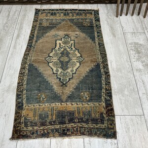 Small Vintage Rug 1.7x3.2 Small Turkish Rug, Small Oushak Rug, Small ...