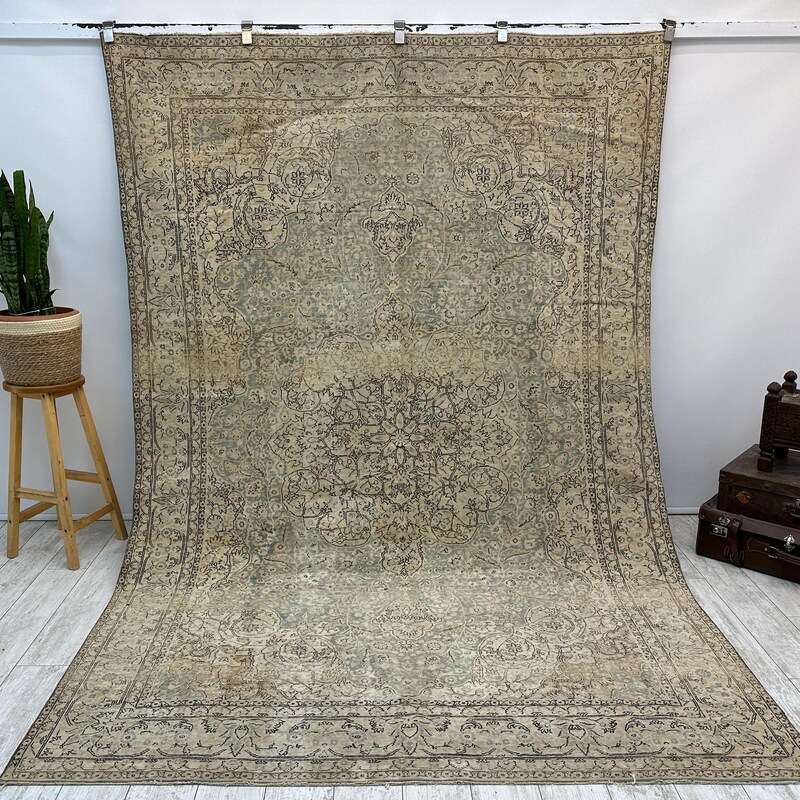 Large Vintage Rug - Etsy