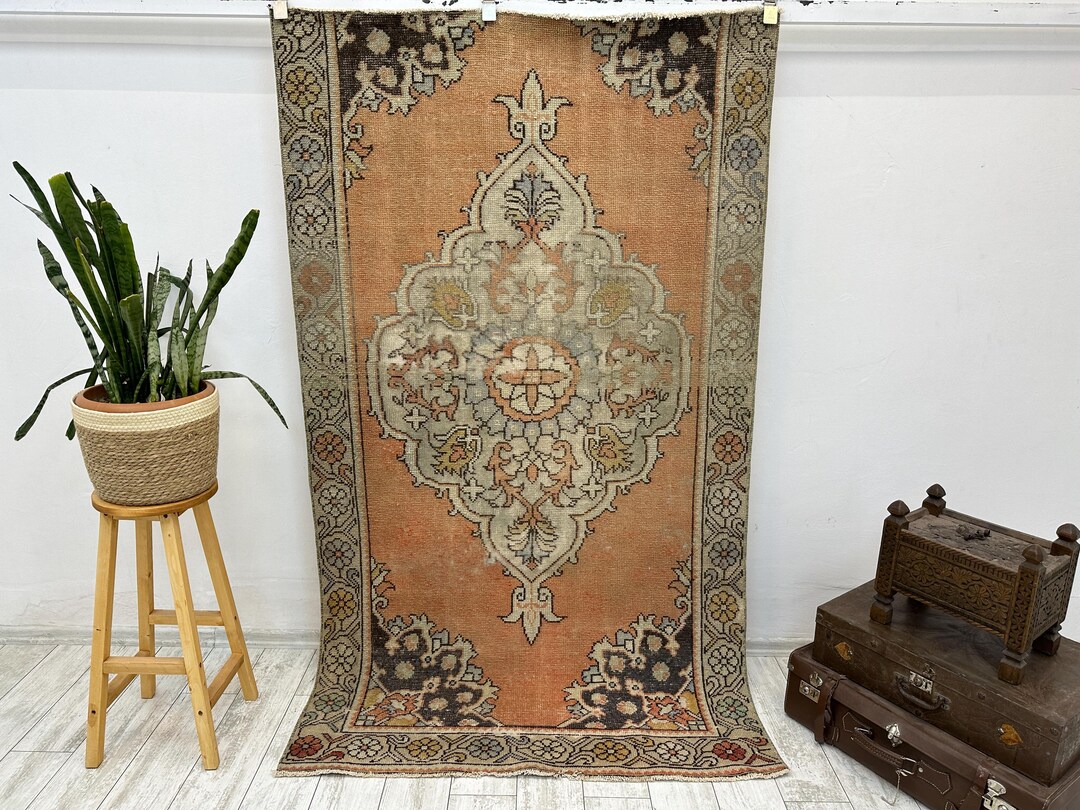Tapete turco, tapete de área, estilo persa, tapete de decoração boho ...