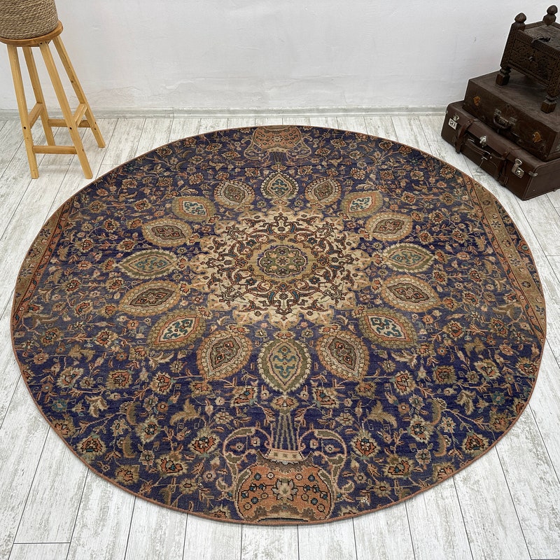 Persian Small Round Rugs - Etsy