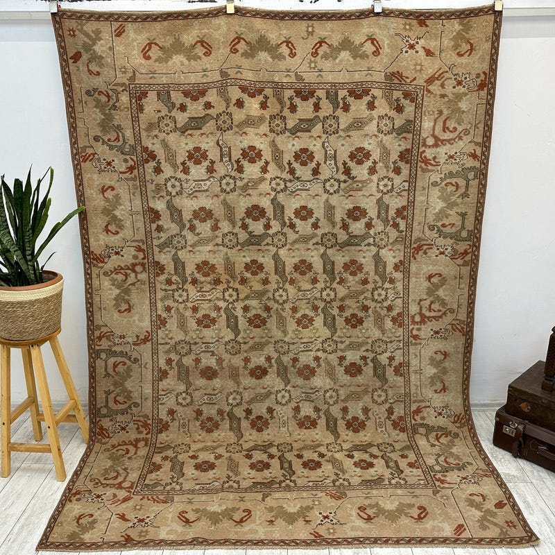 Large Vintage Rug - Etsy
