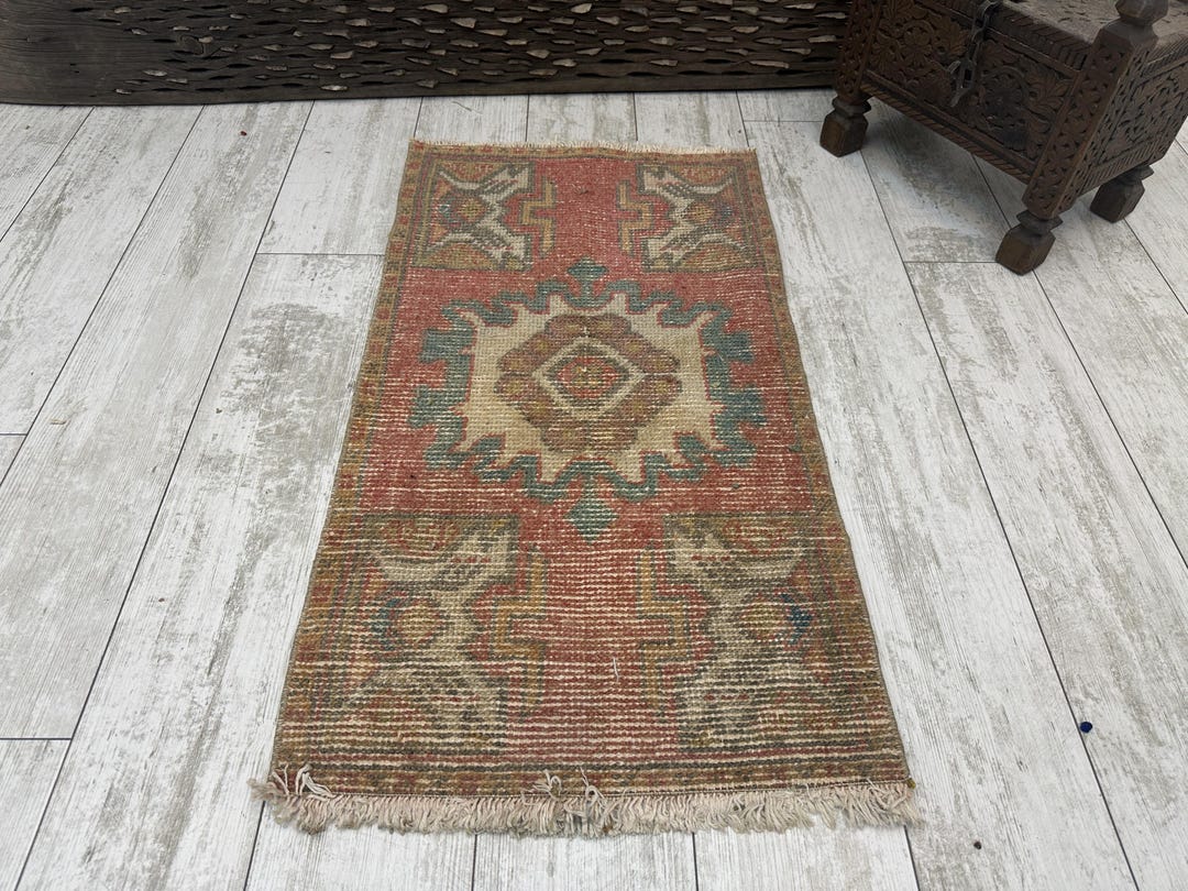Bohemian Mat, Sustainable Mat, Vintage Rug, Wool Mat, Patchwork Rug ...