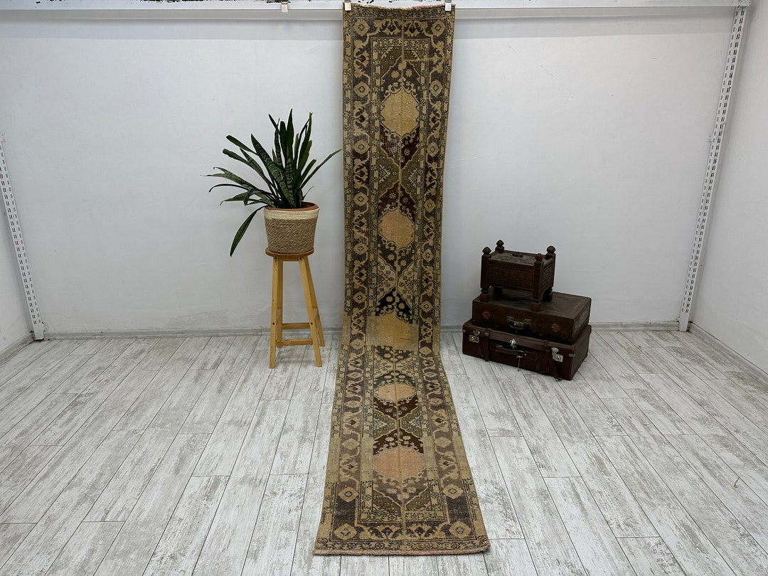 2x11.5 Ft, Stair Extra Long Kilim Runner Rug, Vintage Extra Long Runner ...