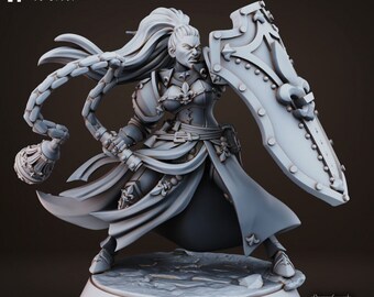 Battle Sister Holy Flail Miniatures Blueprint - Etsy