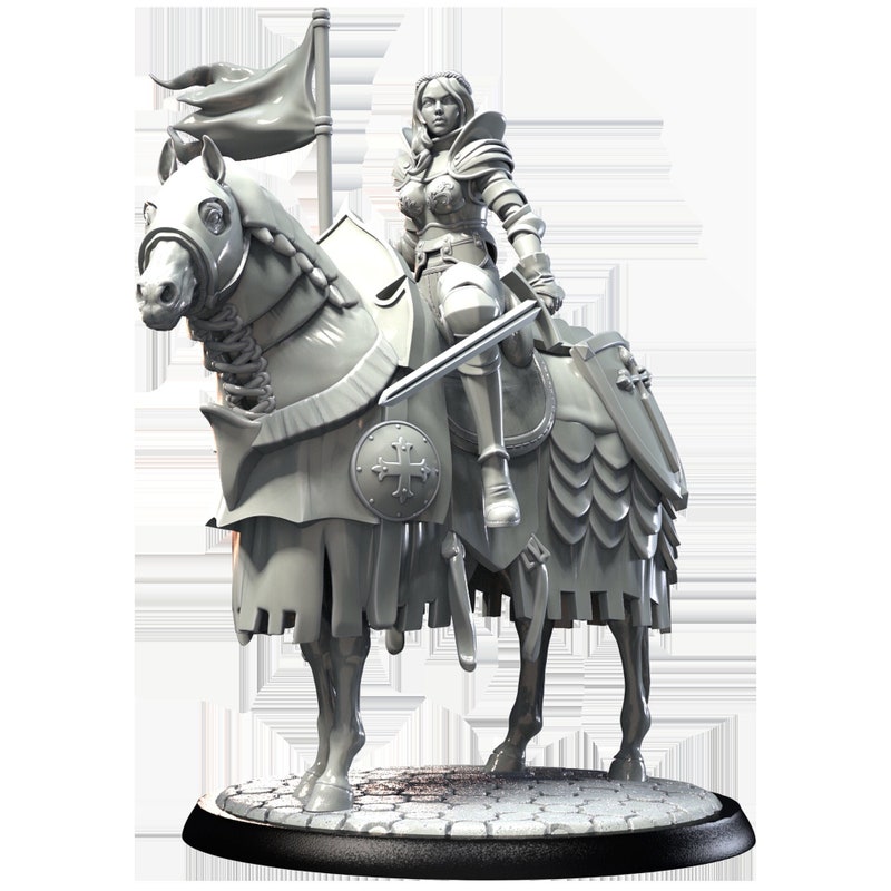 Lady on a Horse Miniature - Etsy