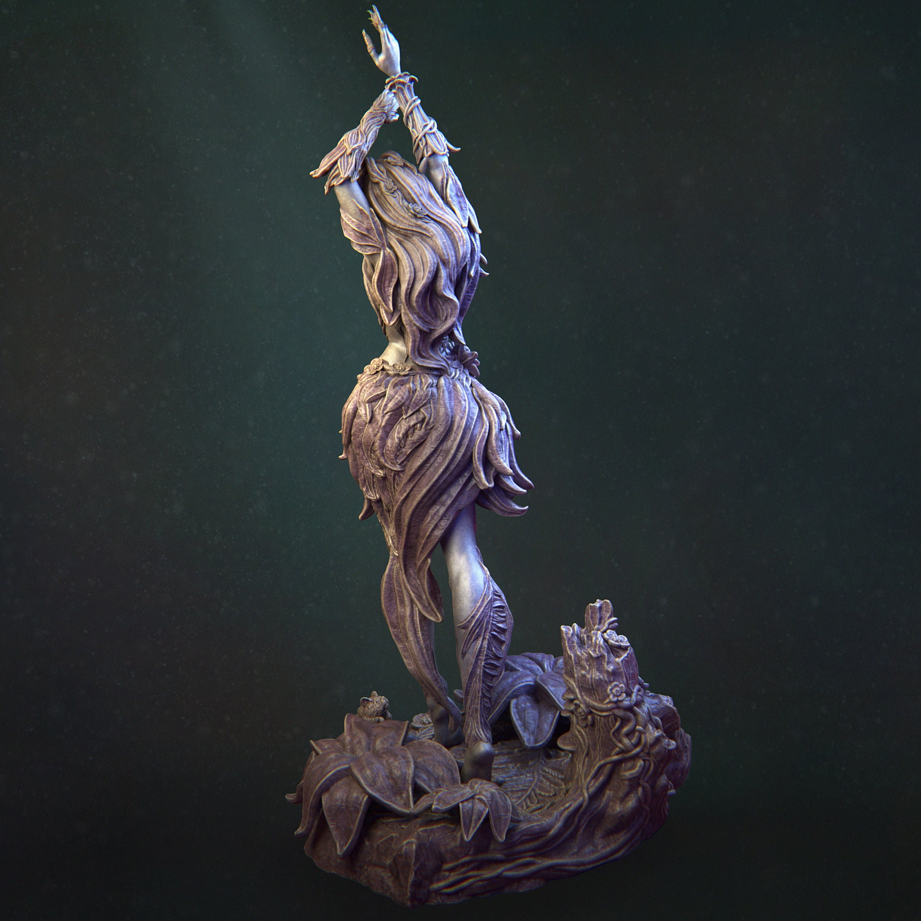 Eyrine the Forest Nymph 8K D&d/pathfinder 32mm 75mm 100mm Miniature ...