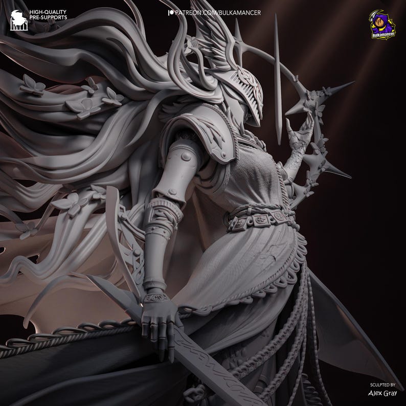 Malenia First Form Elden Ring Video Games 8K D&d/pathfinder 75mm 1/12th ...