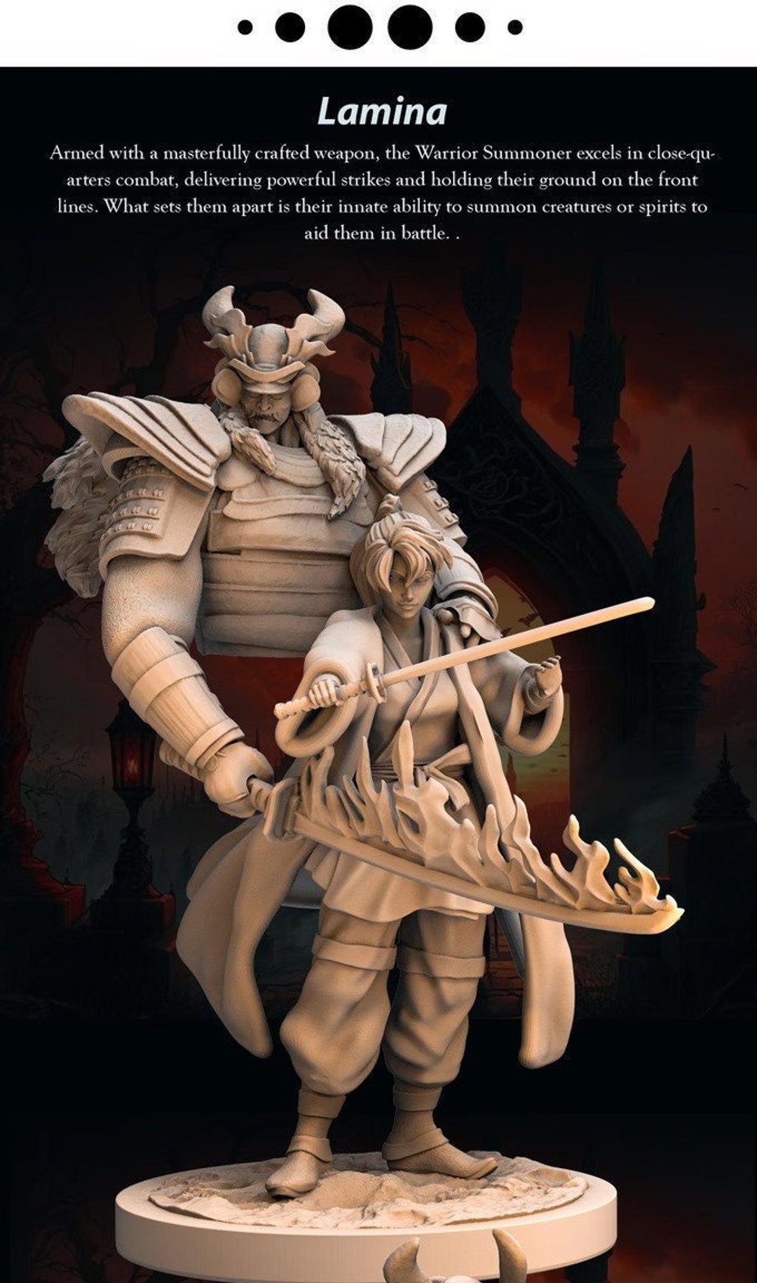 Lamina the Warrior Summoner Samurai Spirit Female 8K D&d/pathfinder ...