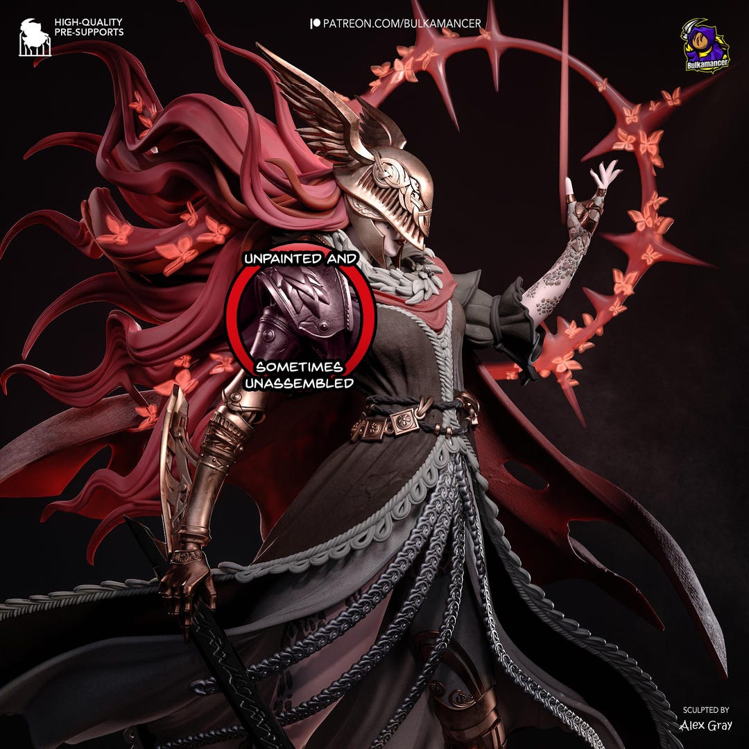 Malenia First Form Elden Ring Video Games 8K D&d/pathfinder 75mm 1/12th ...