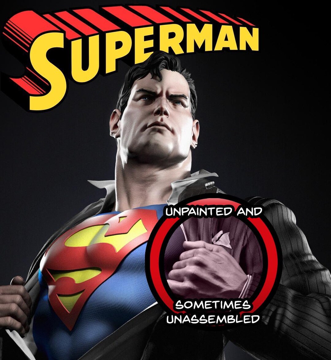 Superman Kal-el Clark Kent DC Comics 8K D&d/pathfinder 75mm 1/12th ...