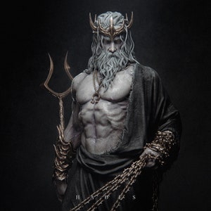 Hades With Cerberus Greek God of the Underworld 8K D&d/pathfinder 75mm ...