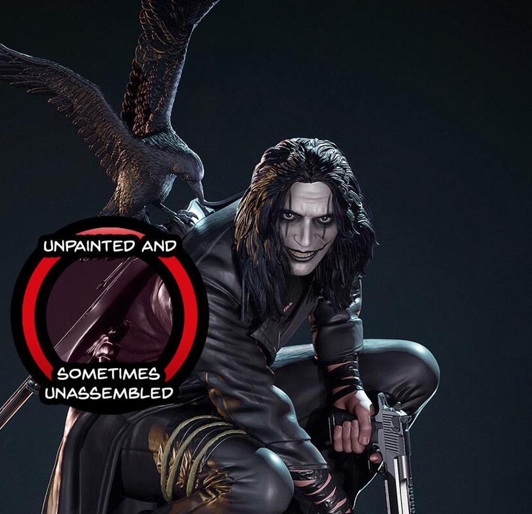 The Crow Movies Comics Brandon Lee 8K D&d/pathfinder 75mm 1/12th ...