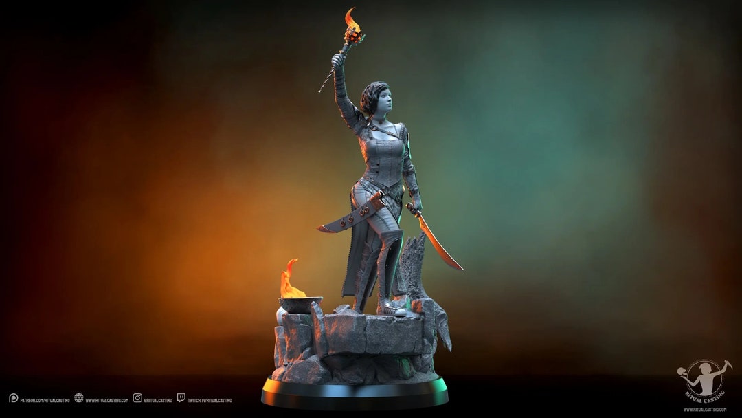 Nix the Exiled Princess 8K D&d/pathfinder 75mm 100mm Miniature NSFW ...