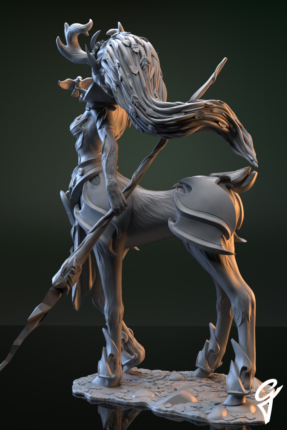 Fysi Dryad Centaur 8K D&d/pathfinder 32mm 75mm 100mm Miniature NSFW ...