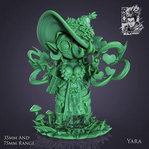 Yara Chibi Goblin Female D&d/pathfinder 35mm 75mm NSFW Miniature ...