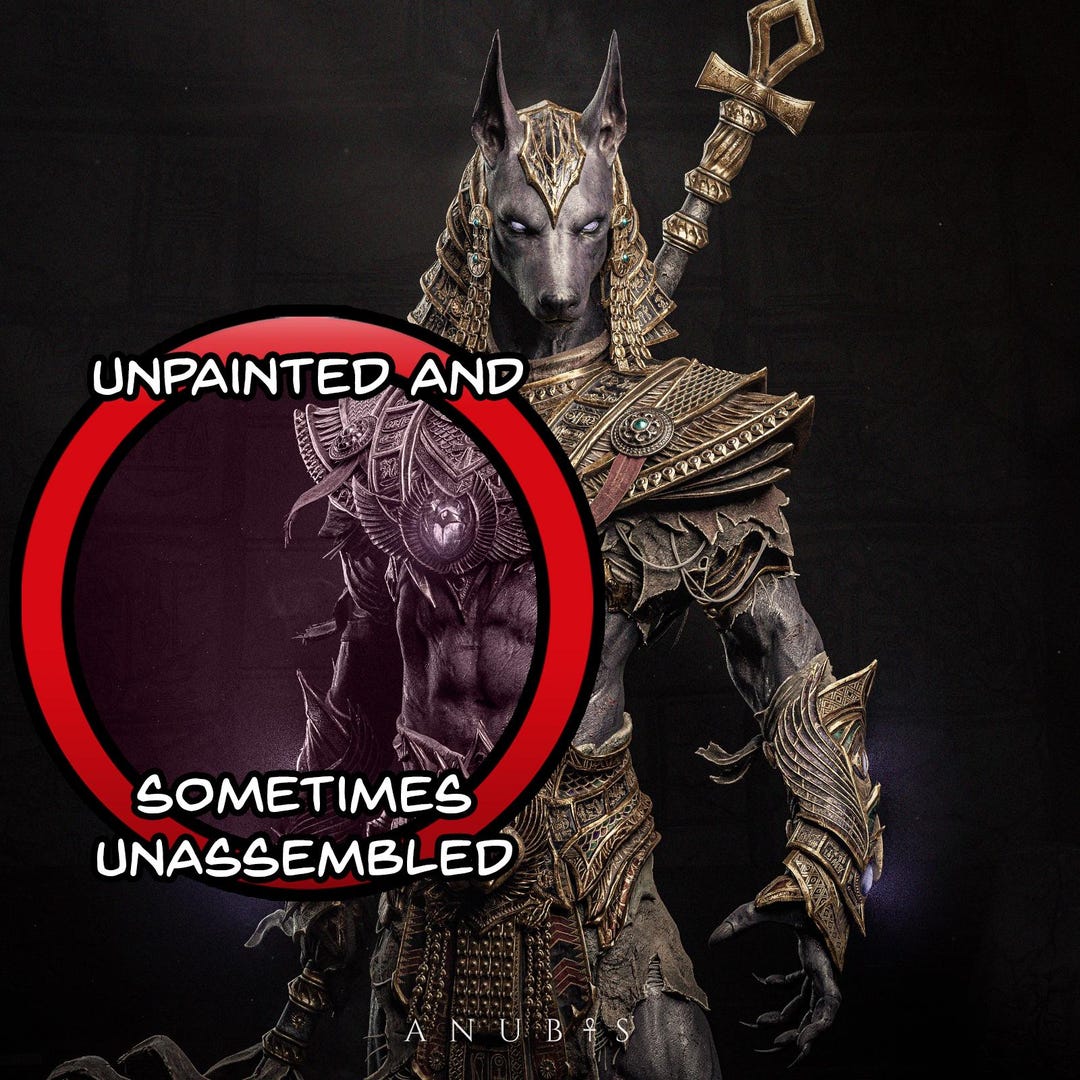 Anubis Egyptian God 8K D&d/pathfinder 75mm 1/12th Miniature | Model Kit ...